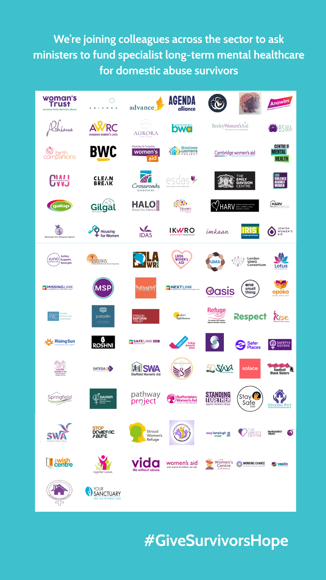 Giving Survivors Hope - open letter to ministers - Woman's Trust